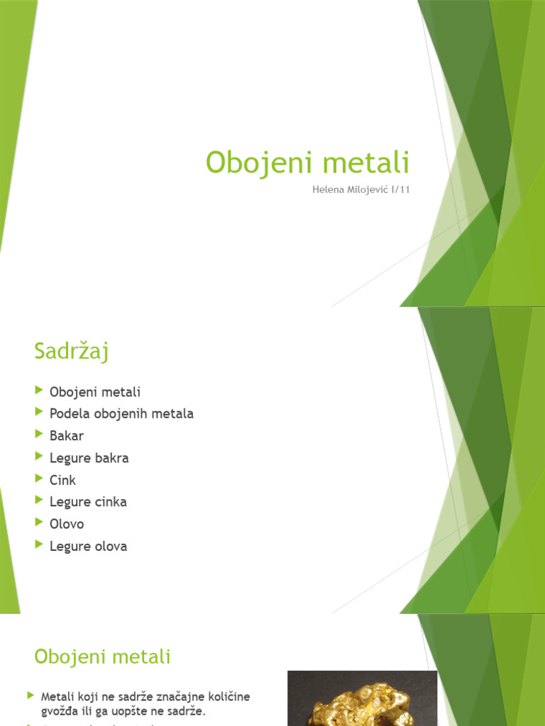 Obojeni Metali | PDF