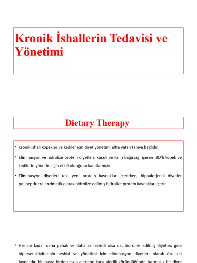 Kronik İshallerin Tedavisi Ve Yönetimi | PDF