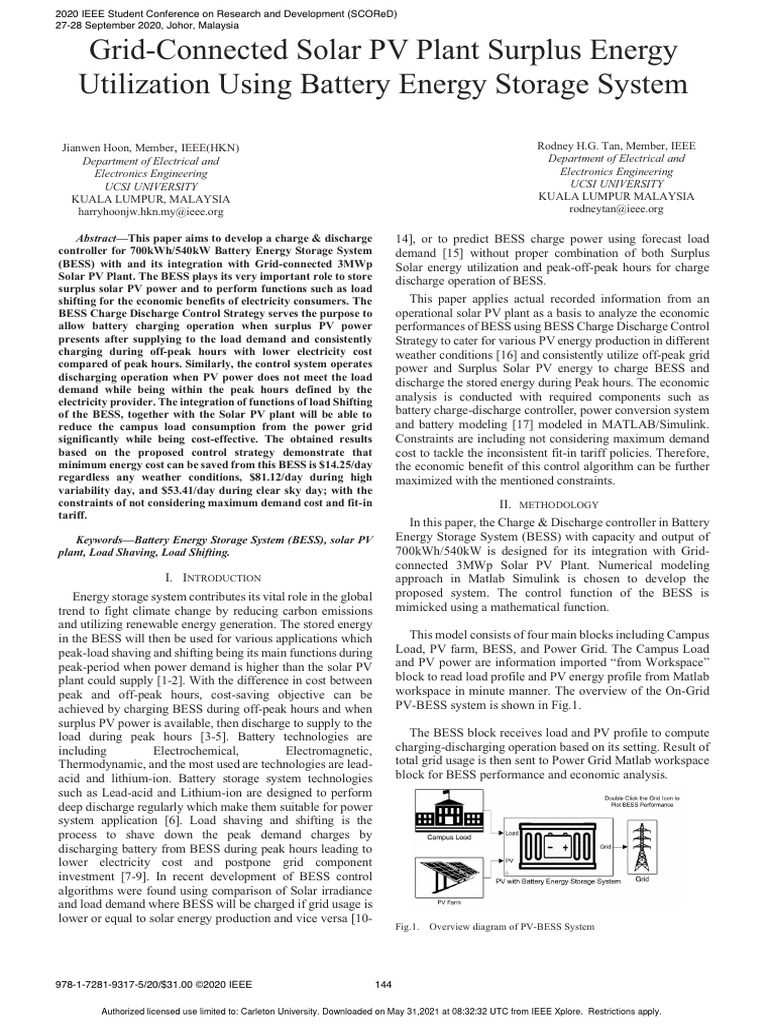 Hoon 2020 | PDF | Solar Power | Photovoltaic System