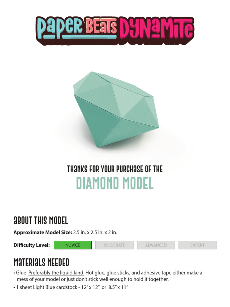 Diamond Model Assembly Instructions | PDF