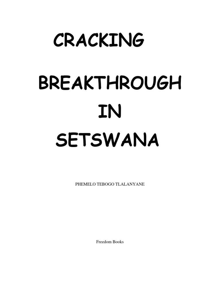 Breakthrough Setswana | PDF | Linguistics | Languages