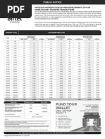 AIRTEL Tariff Guide Poster A1 | PDF | Financial Services | Money