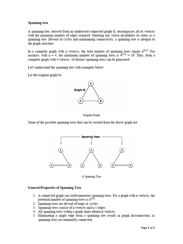 Spanning Tree | PDF