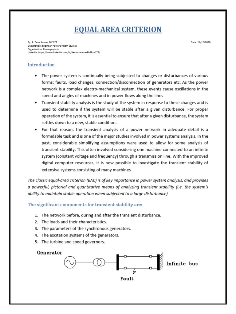 Equal Area Criterion 1607716093 | PDF | Electric Power Transmission ...