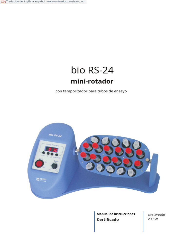 Boeco BioRS-24 1.06 V1CW 23122014.en - Es | PDF | Fuente de ...