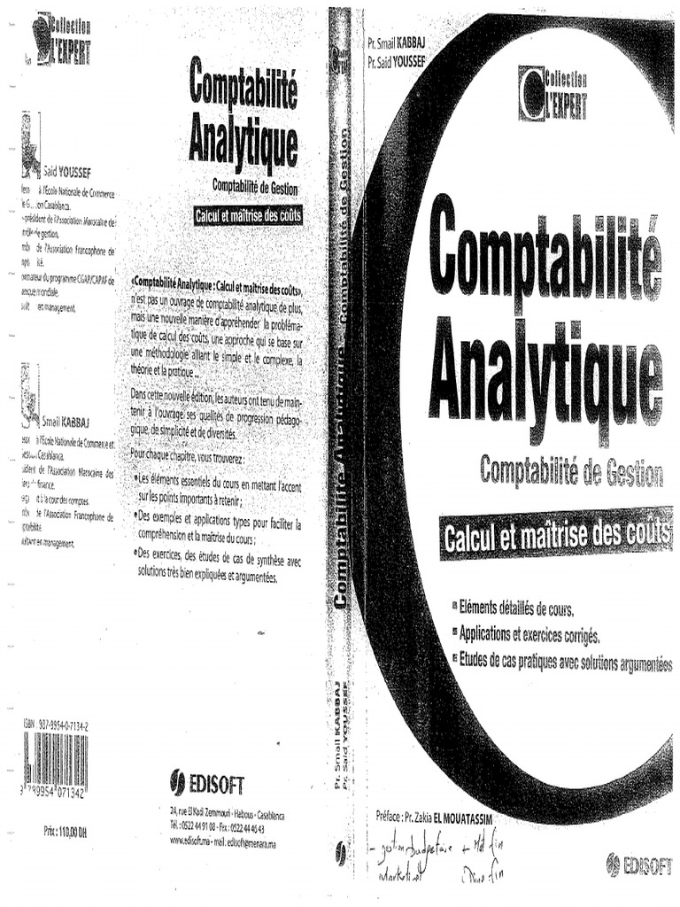 Compta Analytique Smail Kabbaj | PDF