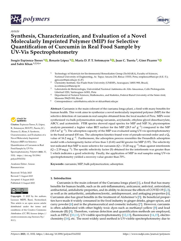 Synthesis Characterization and Evaluation of A Nov | PDF | Adsorption | Physical Sciences