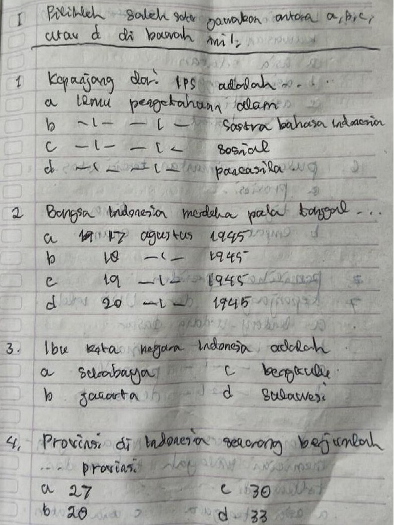Soal Ujian SD | PDF