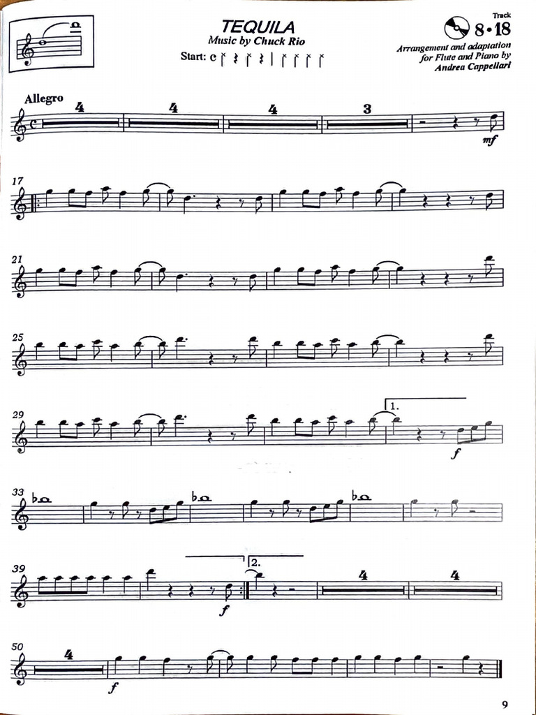 Tequila - FL y Piano | PDF