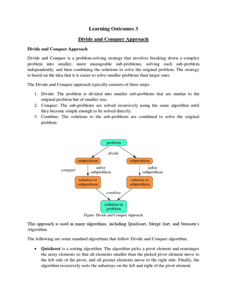 Understanding Divide and Conquer Algorithms | PDF | Algorithms And Data ...
