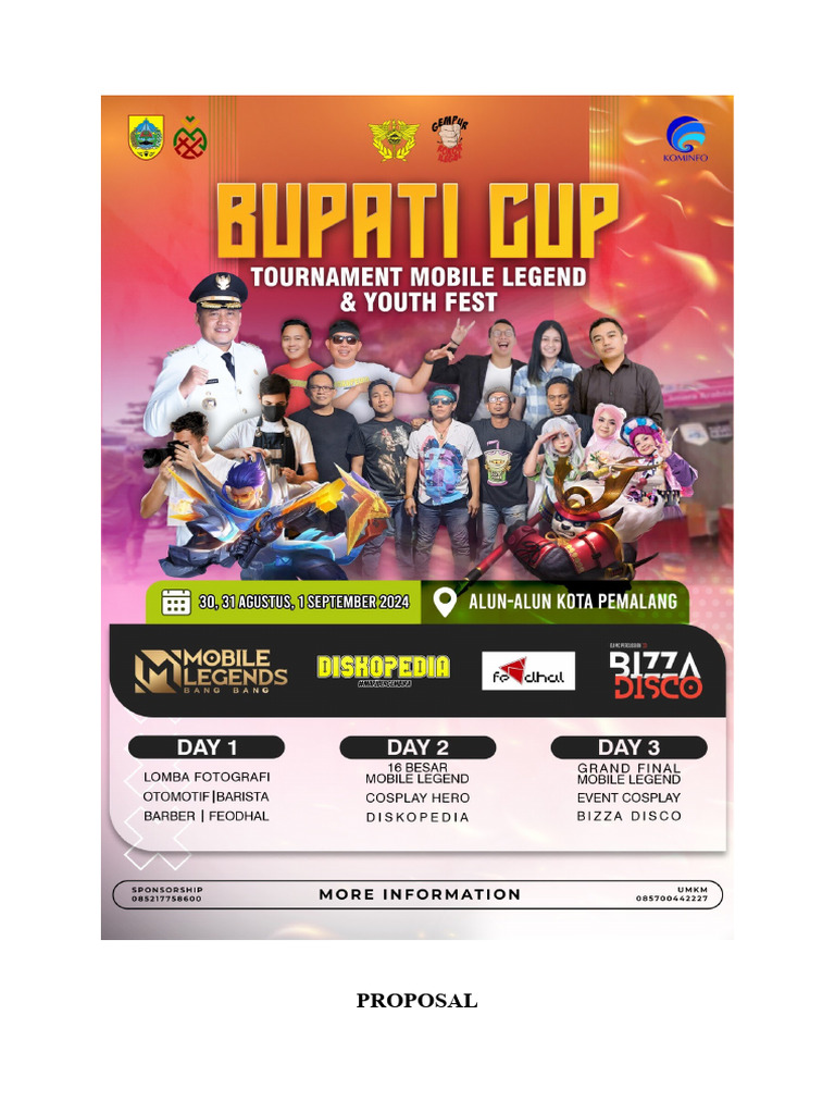 PROPOSAL Bupati Cup MLBB 2024 2 | PDF | Hukum