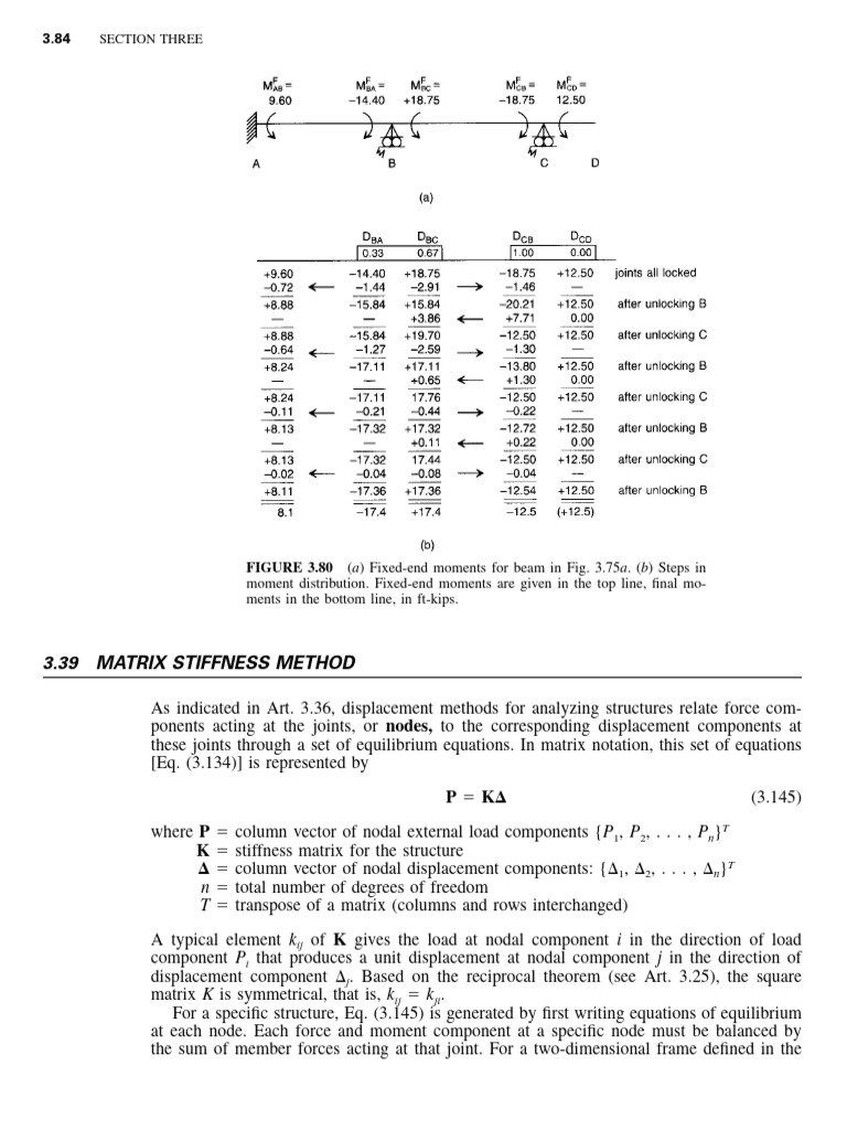 Matrix Stiffness Method in Structural Analysis | PDF | Euclidean Vector | Matrix (Mathematics)