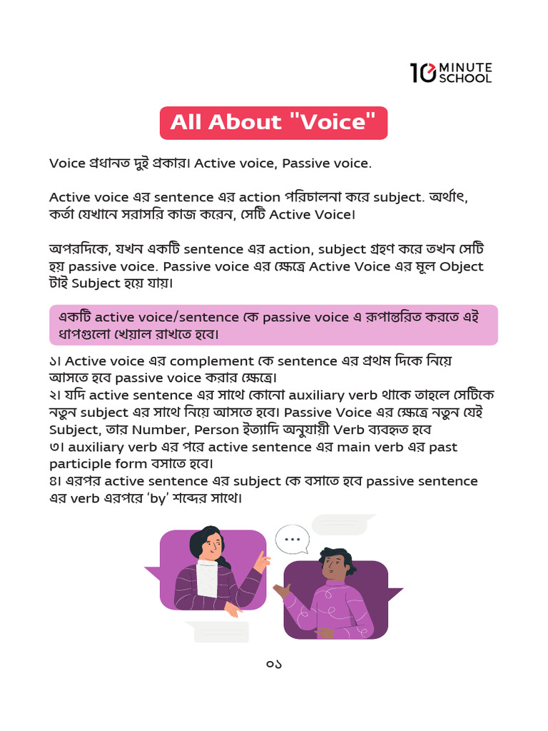 Voice Change | PDF | Verb | Subject (Grammar)