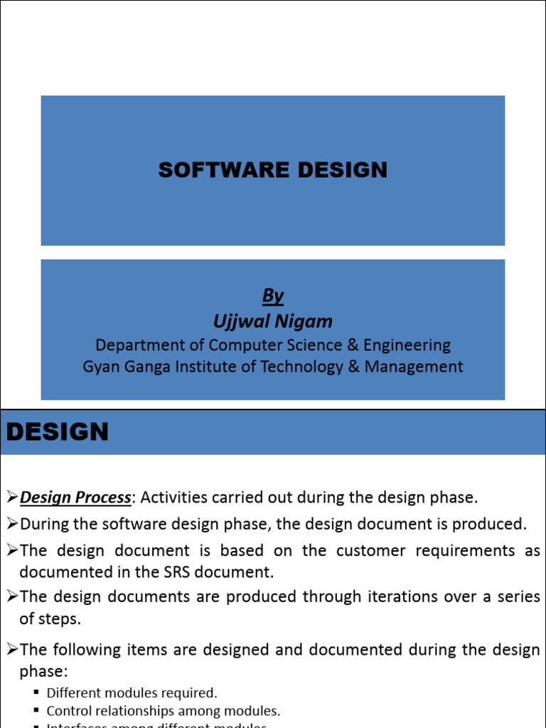 Software Design And Dfd Pdf Software Engineering Systems Architecture