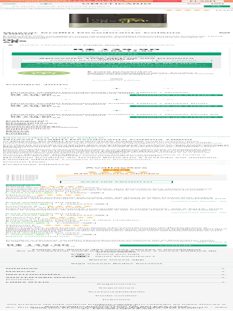 Quasar Graffiti Desodorante Colônia, 100 ML O Boticário | PDF | Perfume