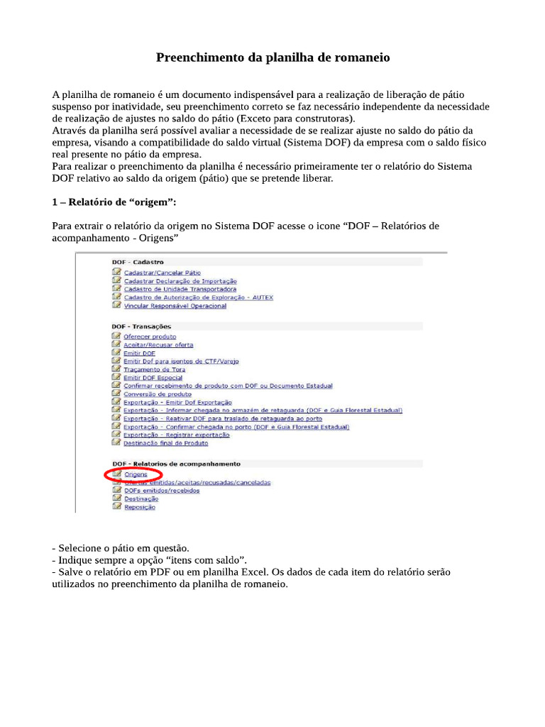 Passo A Passo para Fazer Romaneio | PDF