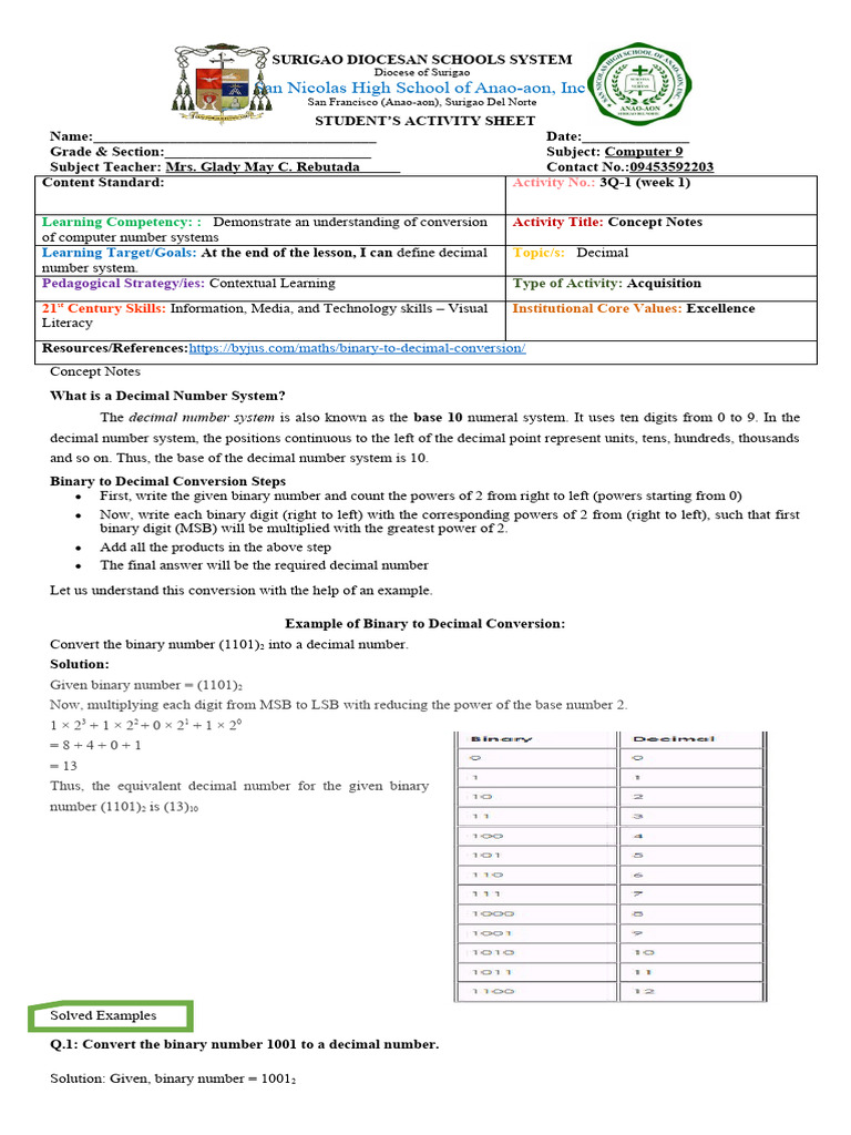 Comp9-LP 3-4Q | PDF | Arithmetic | Mathematical Notation