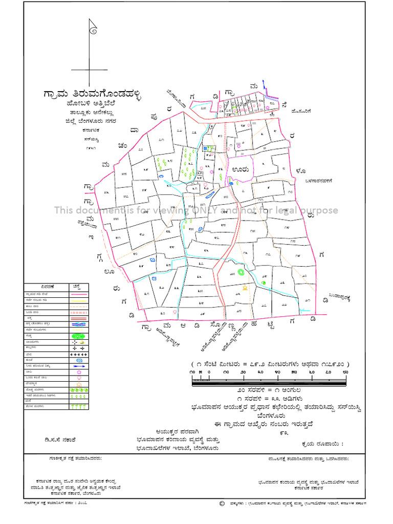 Tirumgondanahalli Village Map | PDF