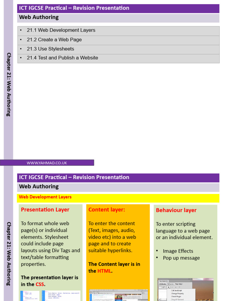 Chapter 21 Overview Part 1 | PDF | Html Element | World Wide Web
