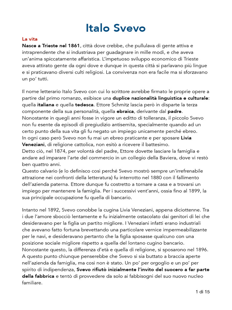 Italo Svevo | PDF
