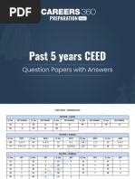 Ceed 2016 Chennai Answer Key | PDF