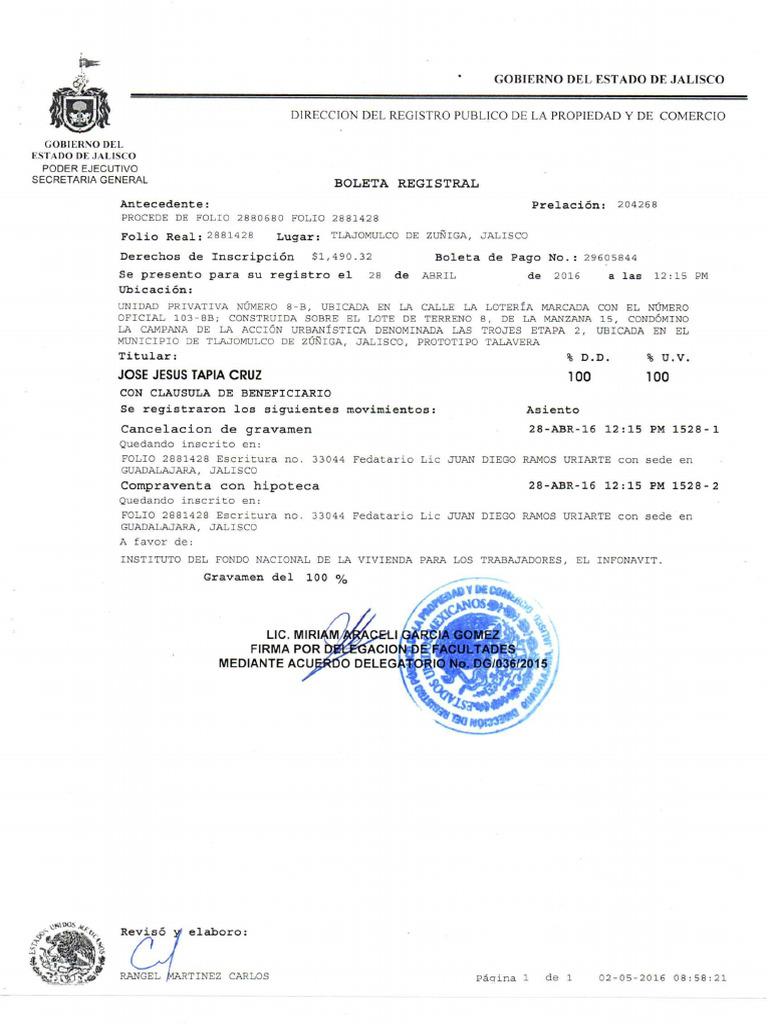 Que Es Una Boleta Informativa