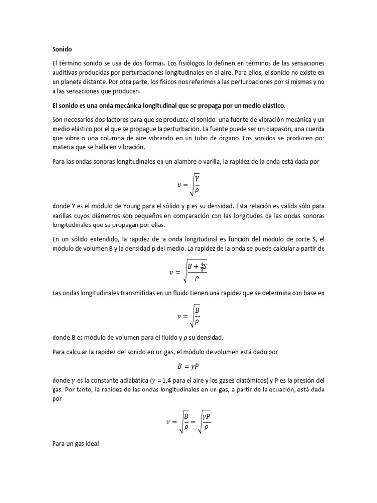 Sonido | PDF | Sonido | Olas