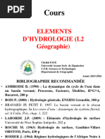 Cours 1-Hydrologie-Generale UPBAS 2025 | PDF | Hydrologie | Eau