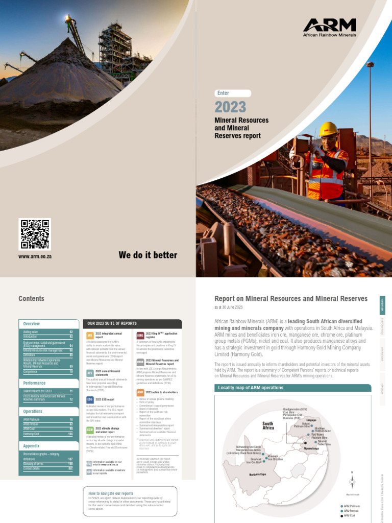 2023 Mineral Resources Report Overview | PDF | Mining | Natural Environment