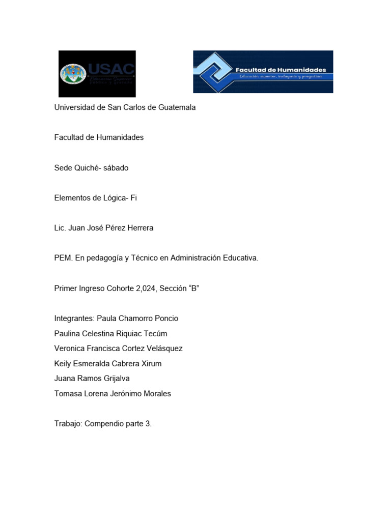 Tarcera Parte de Compenio | PDF | Proposición | Argumento