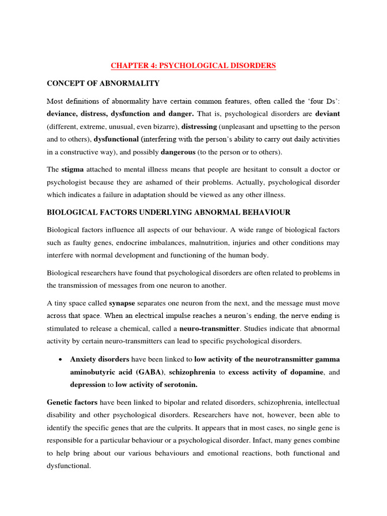 Understanding Psychological Disorders | PDF | Mental Disorder | Bipolar ...