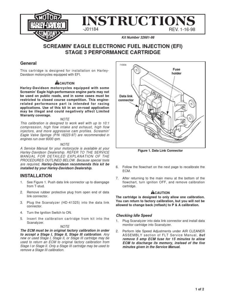 J01184-Instructions Rev. 1-16-98 - Screamin' Eagle Electronic Fuel ...