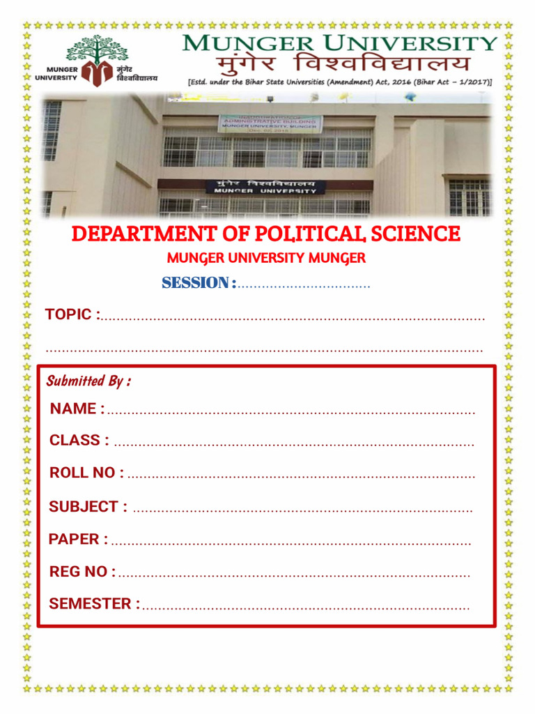 Assignment Cover Page | PDF