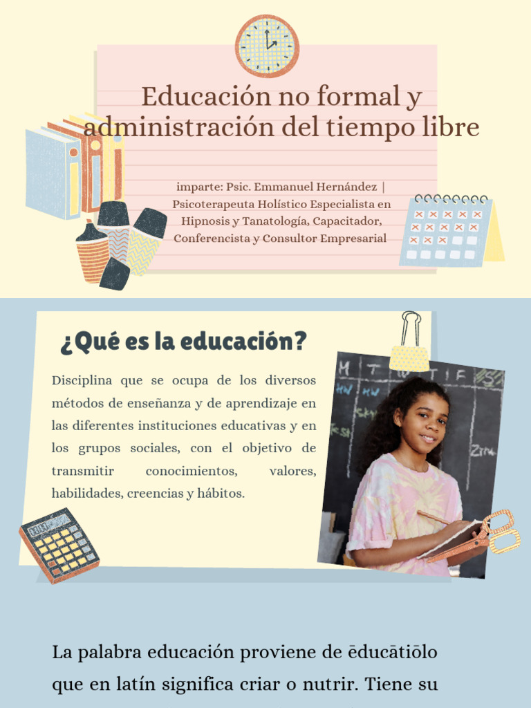Clase 1. Tipos de Educacion | PDF | Aprendizaje | Modificación de ...