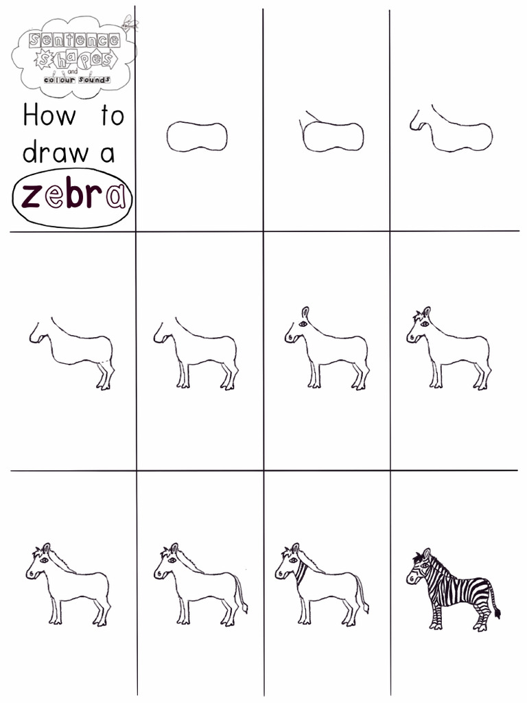 how to draw a zebra | PDF