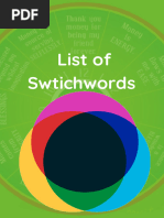 Universal Switchwords List | PDF | Cognition | Psychology