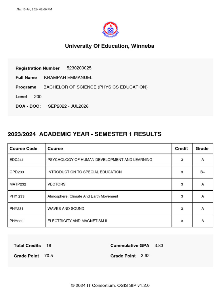 Results Slip RS-1720879771421 | PDF