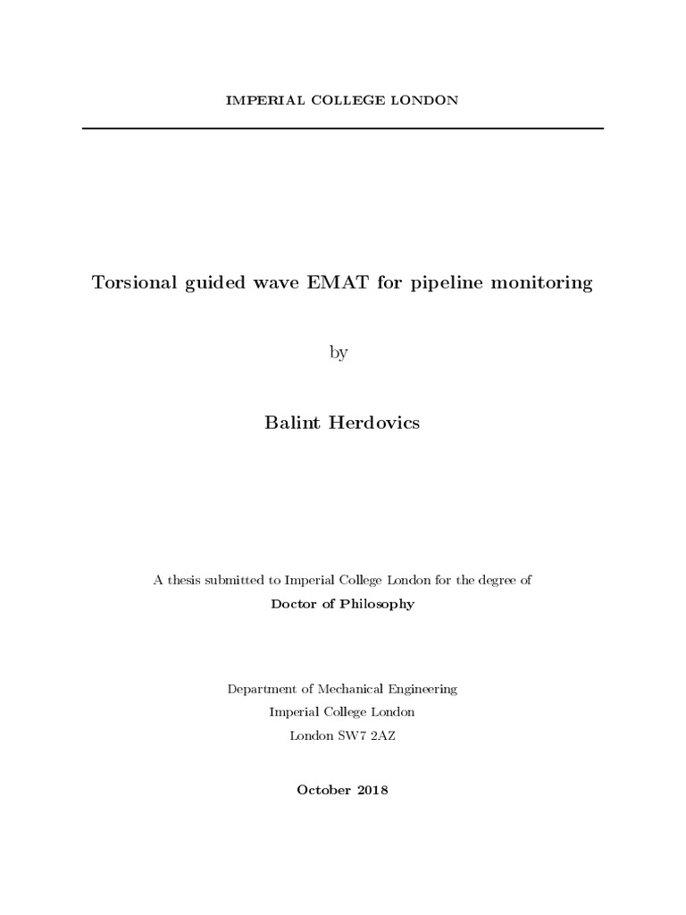Torsional Guided Wave Emat For Pipeline Monitoring Pdf Inductor Phase Waves
