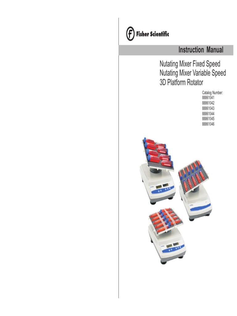 Fisher Nutating Mixer Platform Rotator | PDF