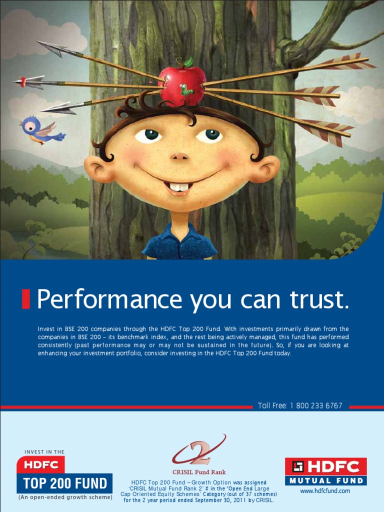 HDFC Top 200 Fund Leaflet | PDF | Active Management | Mutual Funds