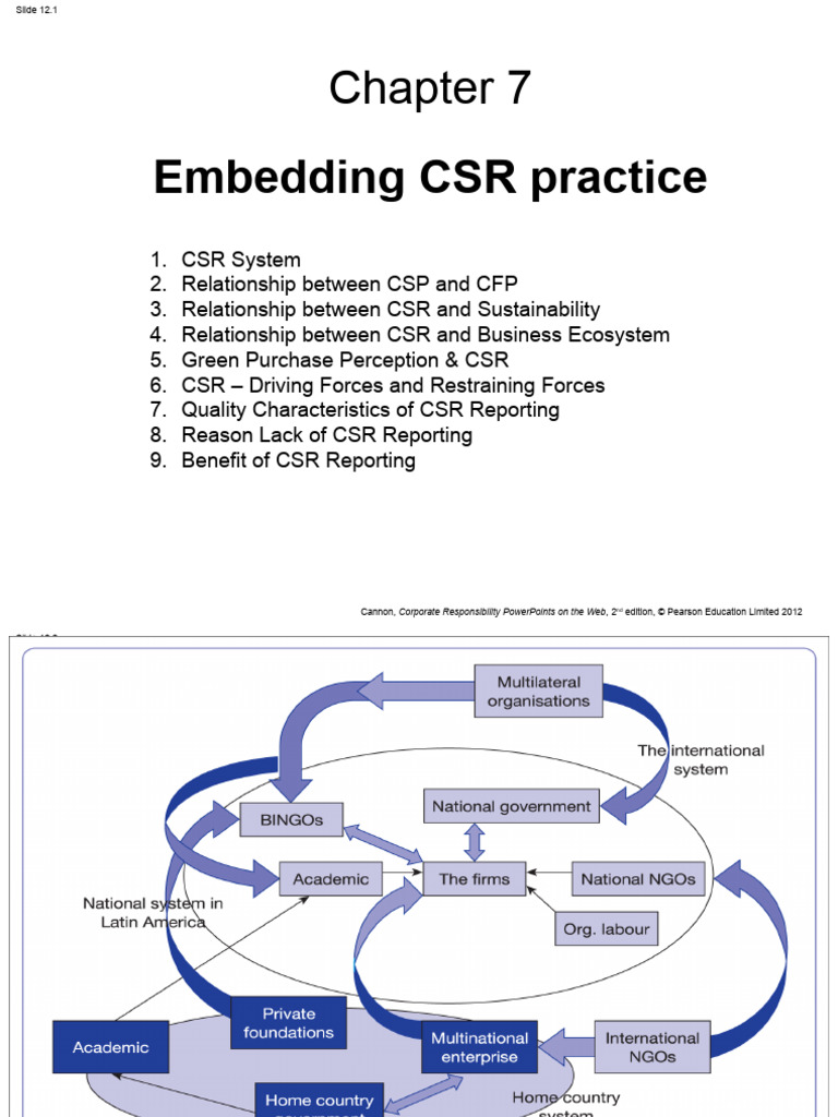 L1 L2 Embedding CSR Practice | PDF | Corporate Social Responsibility ...