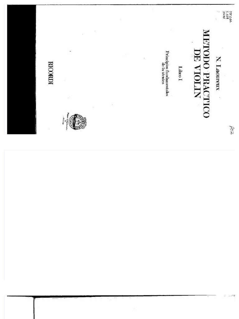 PDF Metodo Practico de Violin Libro I Nlaoureux Compress | PDF