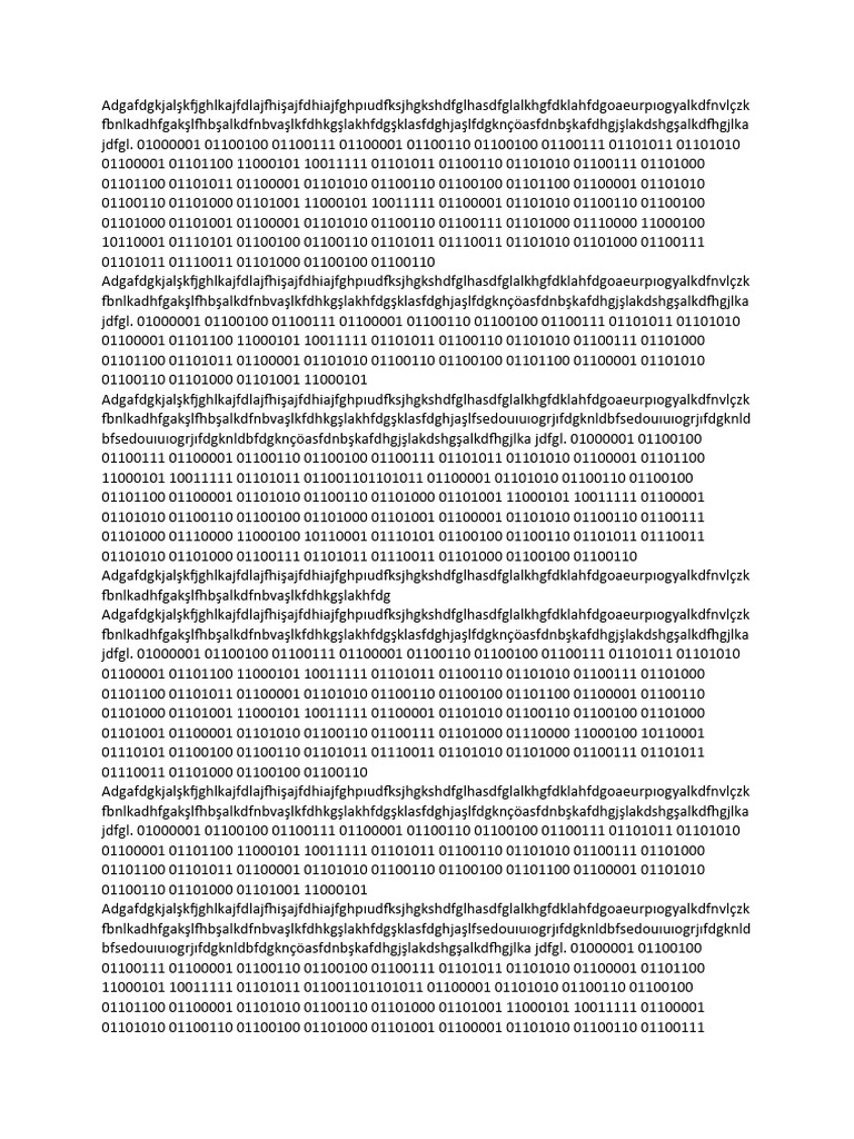 Binary Code and Text Analysis | PDF