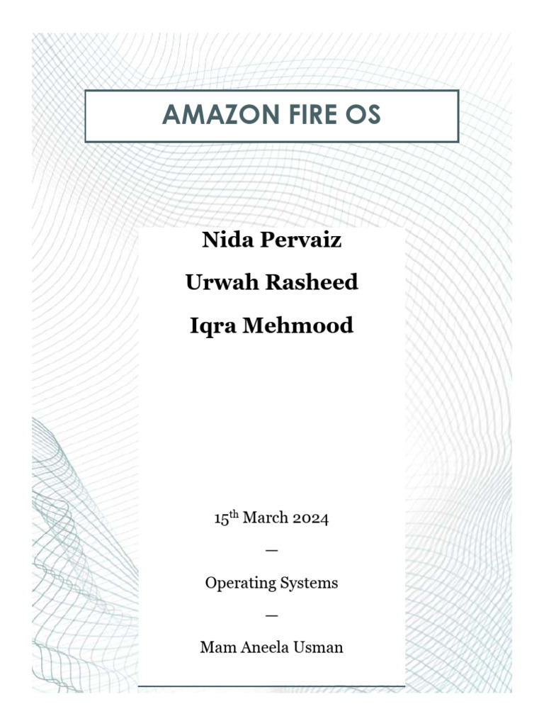Amazon Fire Os | PDF | Computer Data Storage | Operating System