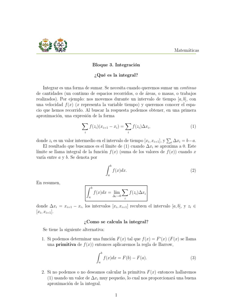 Resumen Formulas Integrales. Volumen, Area y Longitud | PDF | Integral | Geometría