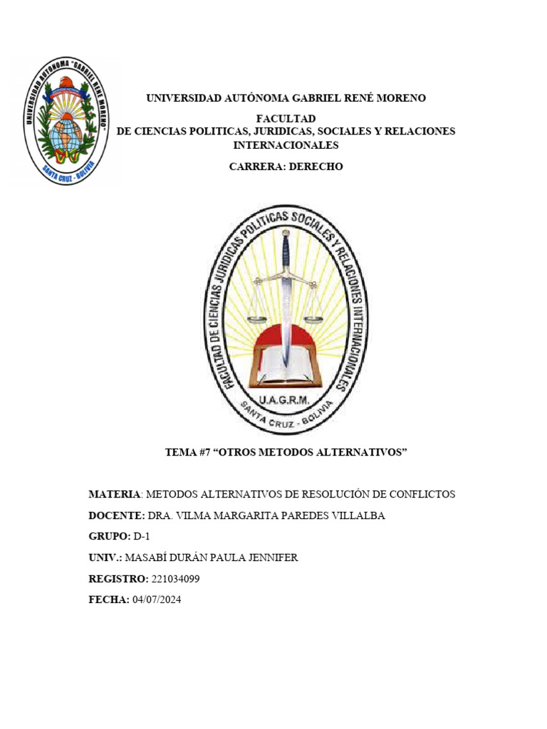 OTROS METODOS.TEMA7.MASABI DURAN P. JENNIFER.221034099..2024 | PDF ... OTROS METODOS.TEMA7.MASABI DURAN P. JENNIFER.221034099..2024 | PDF ...