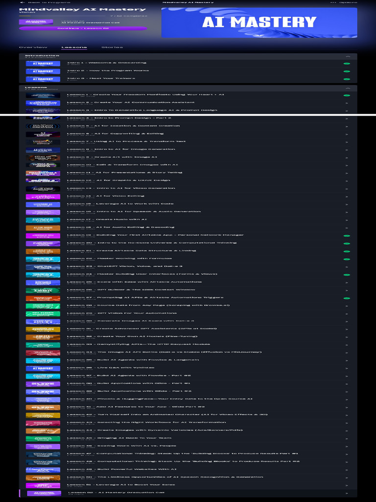 00-Mindvalley AI Mastery | PDF | Computing | Software