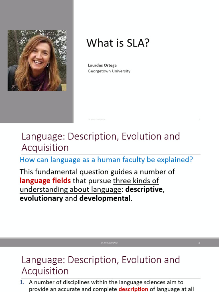 1 - What Is SLA | PDF | Second Language Acquisition | Language Acquisition