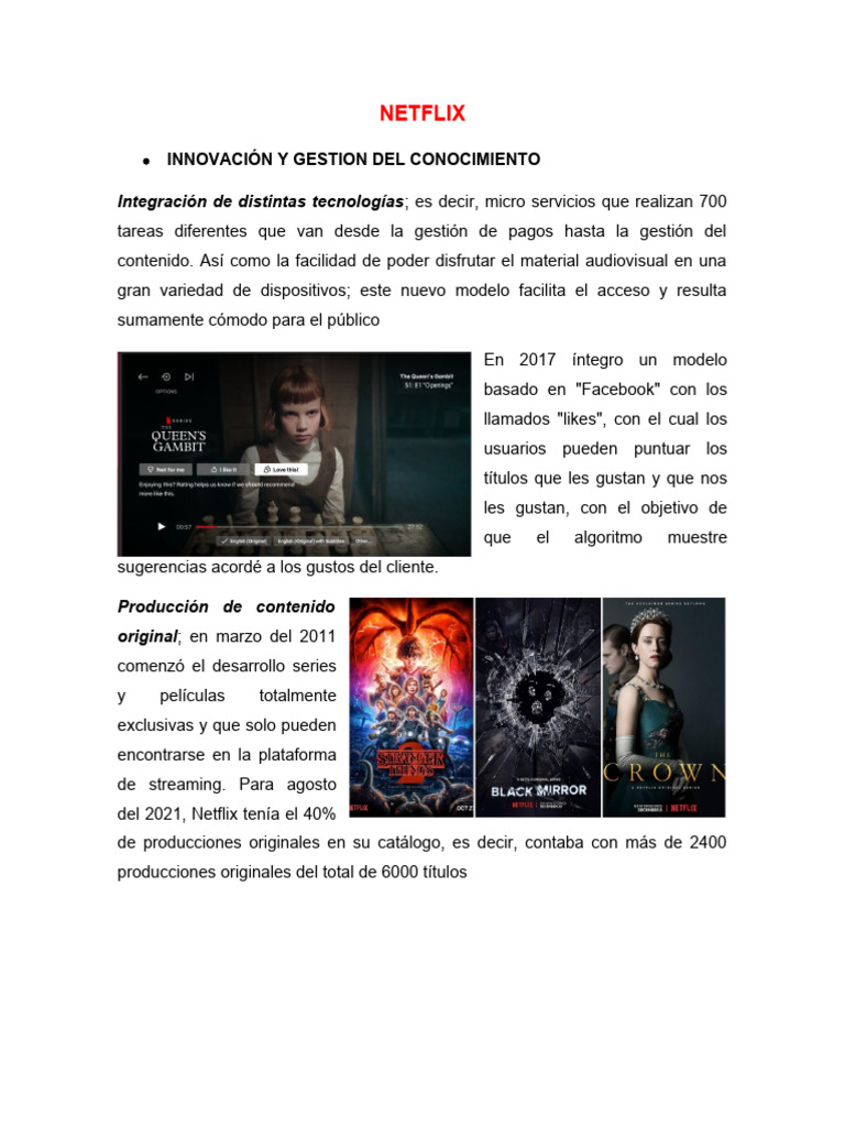 NETFLIX | PDF | Netflix | Streaming Media