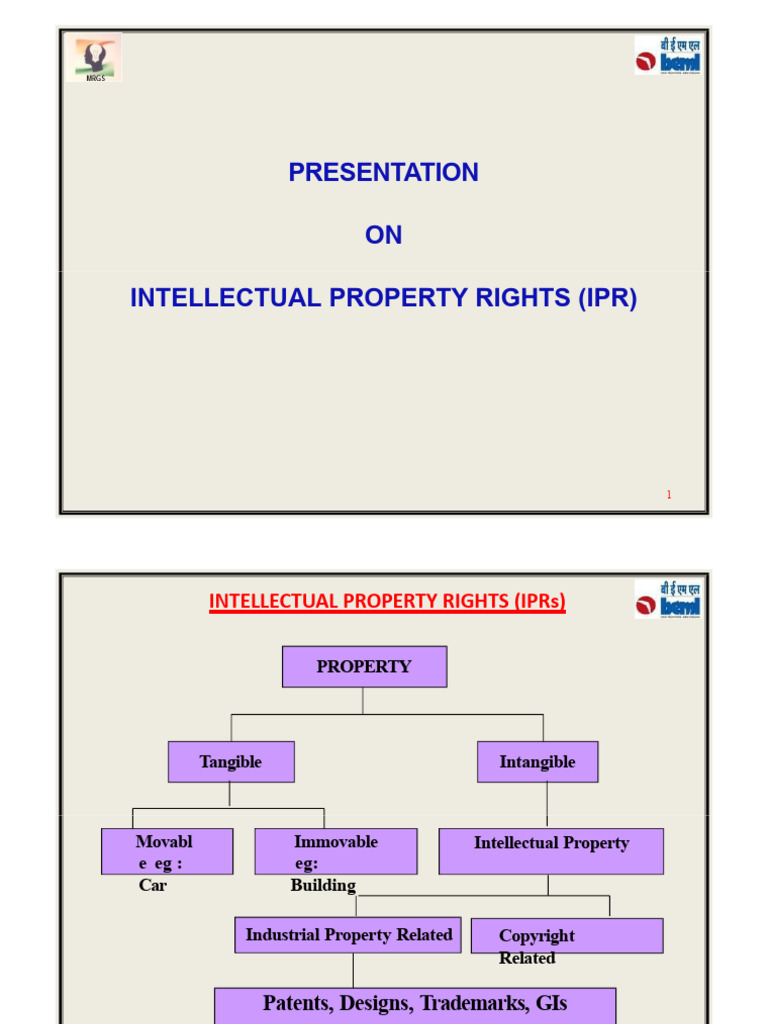 IPR Training | PDF | Intellectual Property | Patent